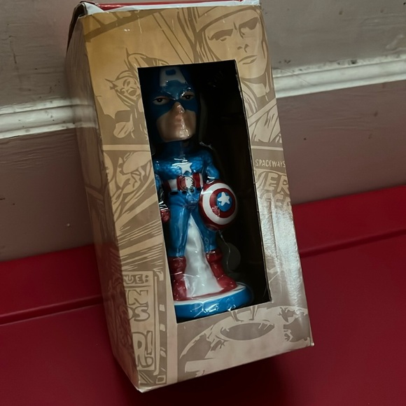 Toys | Marvel Comics Captain America Mini Bobble Figurine | Poshmark